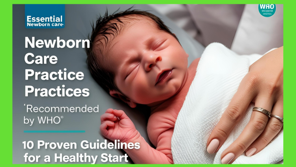 Essential Newborn Care Practices Recommended by WHO-guidelin